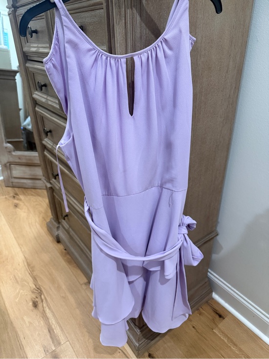 Tahari | Dresses | Tahari Lilac Sleeveless Rufflehem Dress | Poshmark